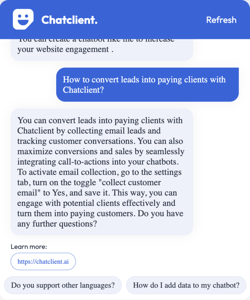 Chatclient - Best Chatbase Alternative in 2024